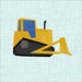12 Inch Bulldozer Paper Piece Quilter's Block Pattern. Foundation Paper ...