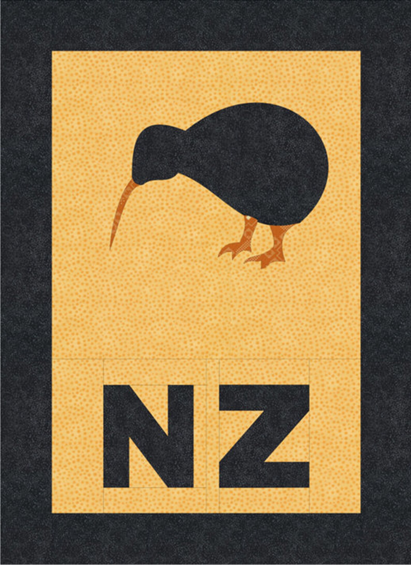 Kiwi Bird New Zealand Applique Mini Quilt Pattern - Etsy
