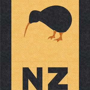 Kiwi Bird New Zealand Applique Mini Quilt Pattern - Etsy