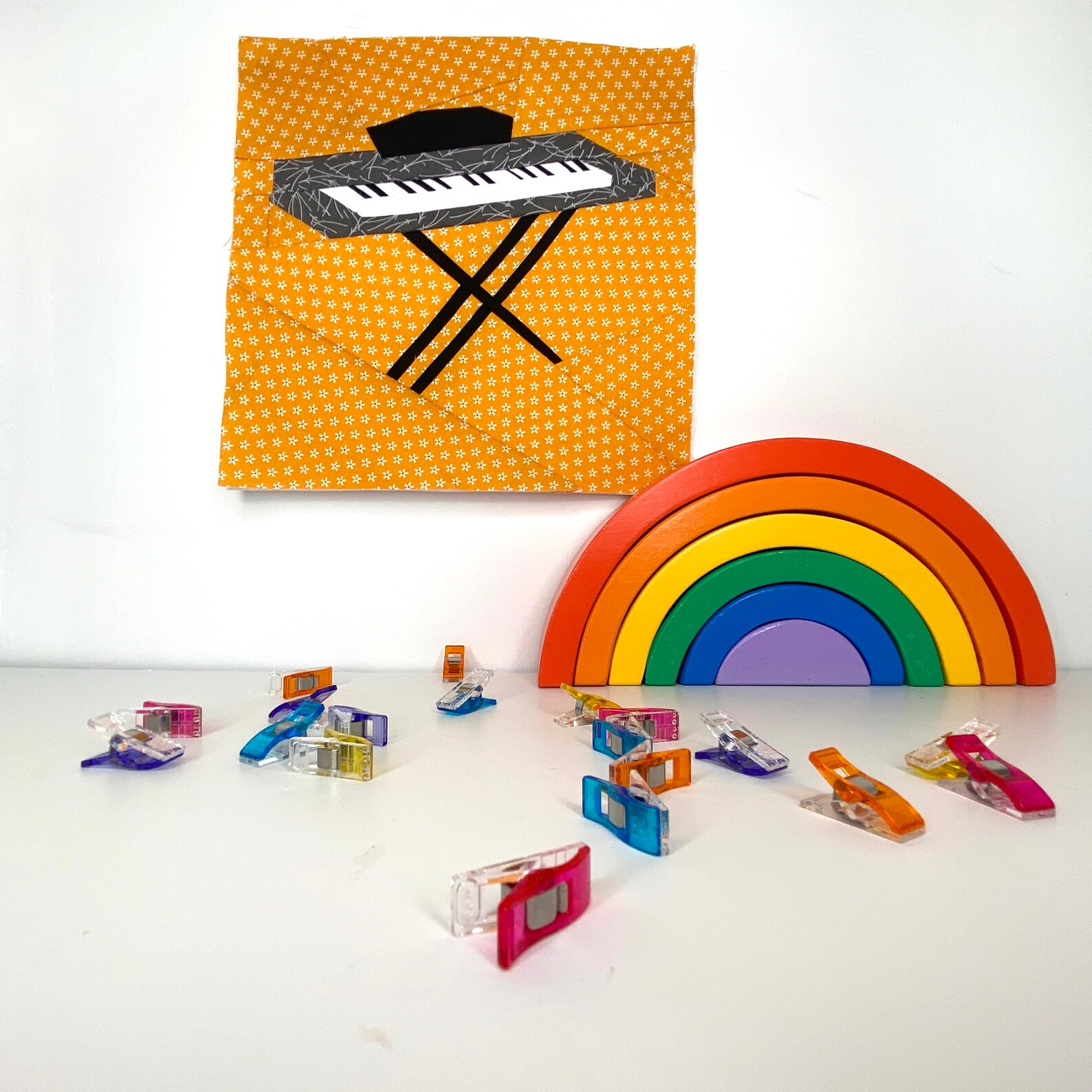 Keyboard Piano Musical Quilt Block Pattern - Etsy