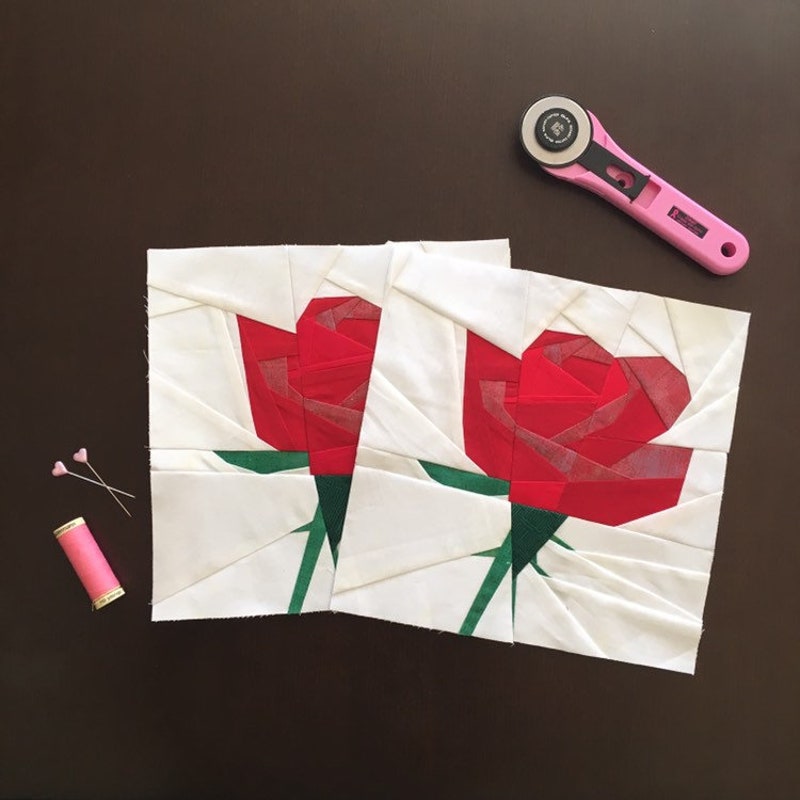 Rose Quilt Pattern - Etsy