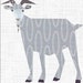 Goat 12 Inch Quilt Block, Foundation Paper Pieced Pattern With 2 ...