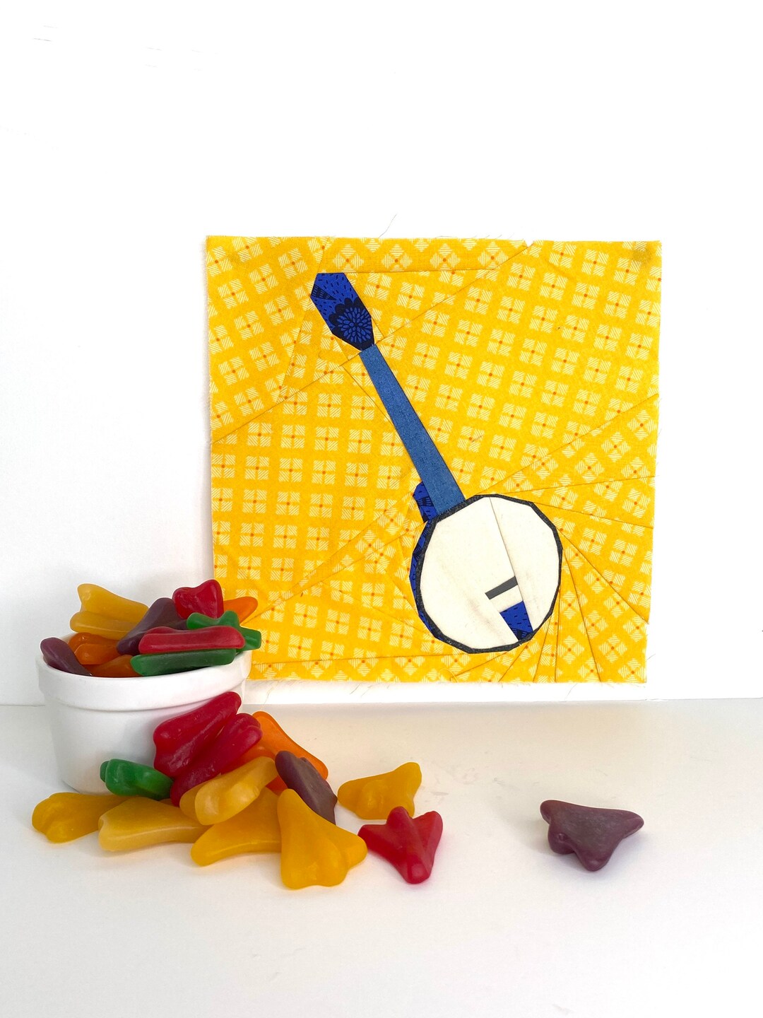 Banjo Paper Pieced Quilt Block - Etsy