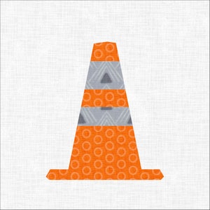 Set of Three Construction Quilt Patterns: Hard Hat, Stop Sign and ...