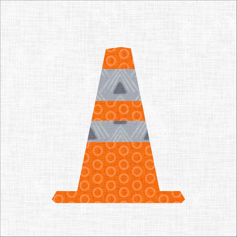 Set of Three Construction Quilt Patterns: Hard Hat Stop Sign | Etsy