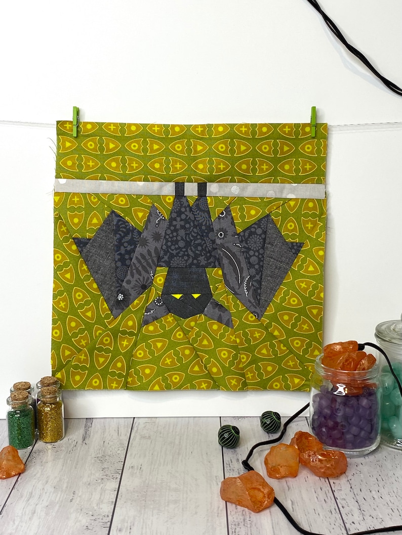 Bat Quilt Block Pattern; Foundation Paper Pieced - Etsy