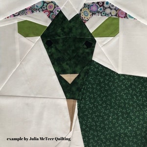 Goat 12 Inch Quilt Block, Foundation Paper Pieced Pattern With 2 ...