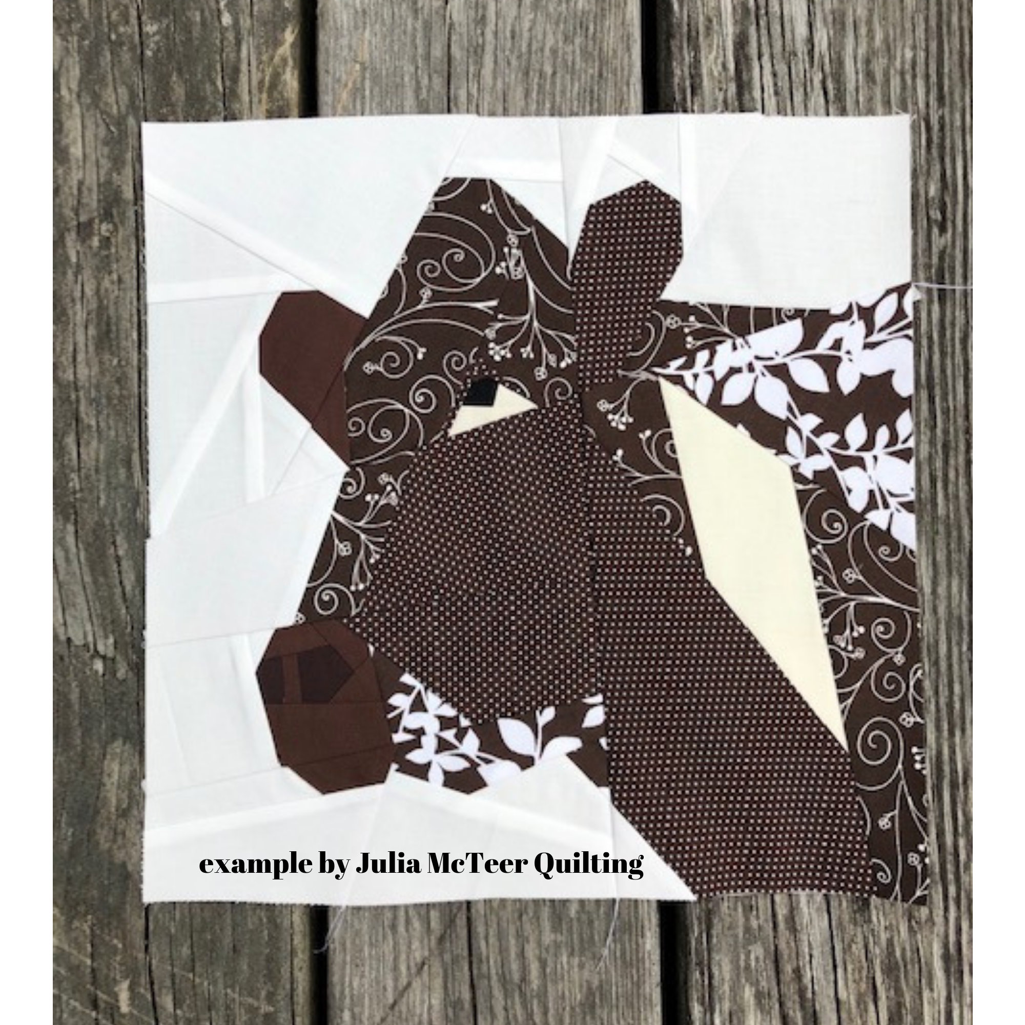 Cow Quilt Pattern - A 12 Inch Foundation Paper Pieced Farm Animal ...