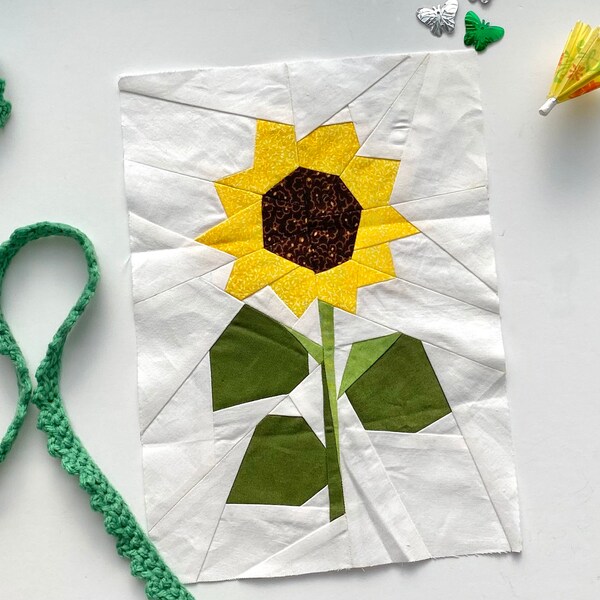 Sunflower Quilt Pattern - Etsy