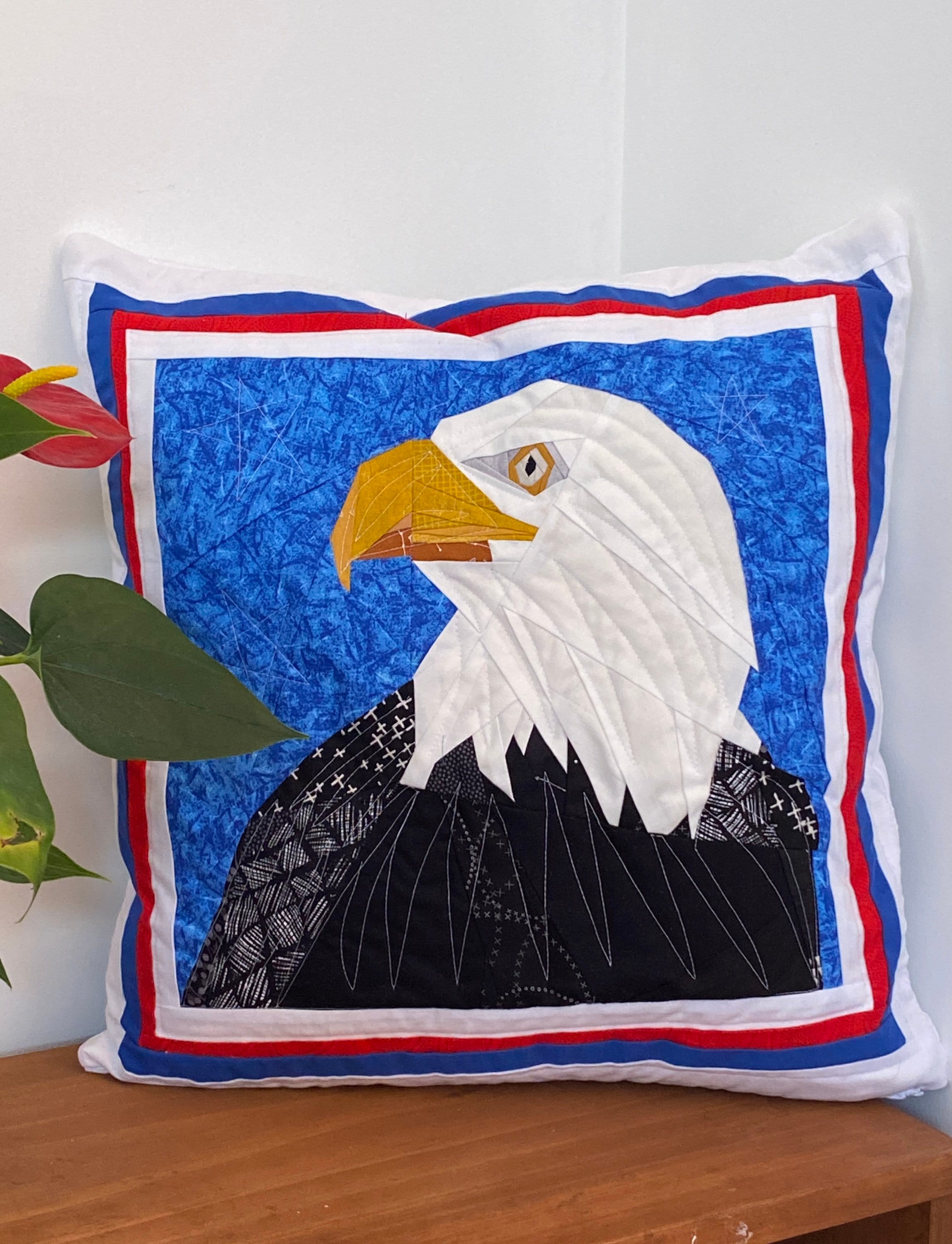 American Bald Eagle Foundation Paper Piece Quilt Pattern, 12 Inch Quilt ...