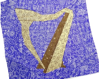 Guitar Paper Pieced Musical Instrument Quilt Pattern | Etsy