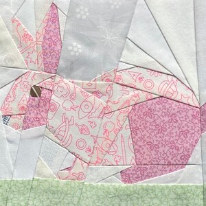 Bunny Rabbit Paper Pieced Quilt Block Pattern - Etsy