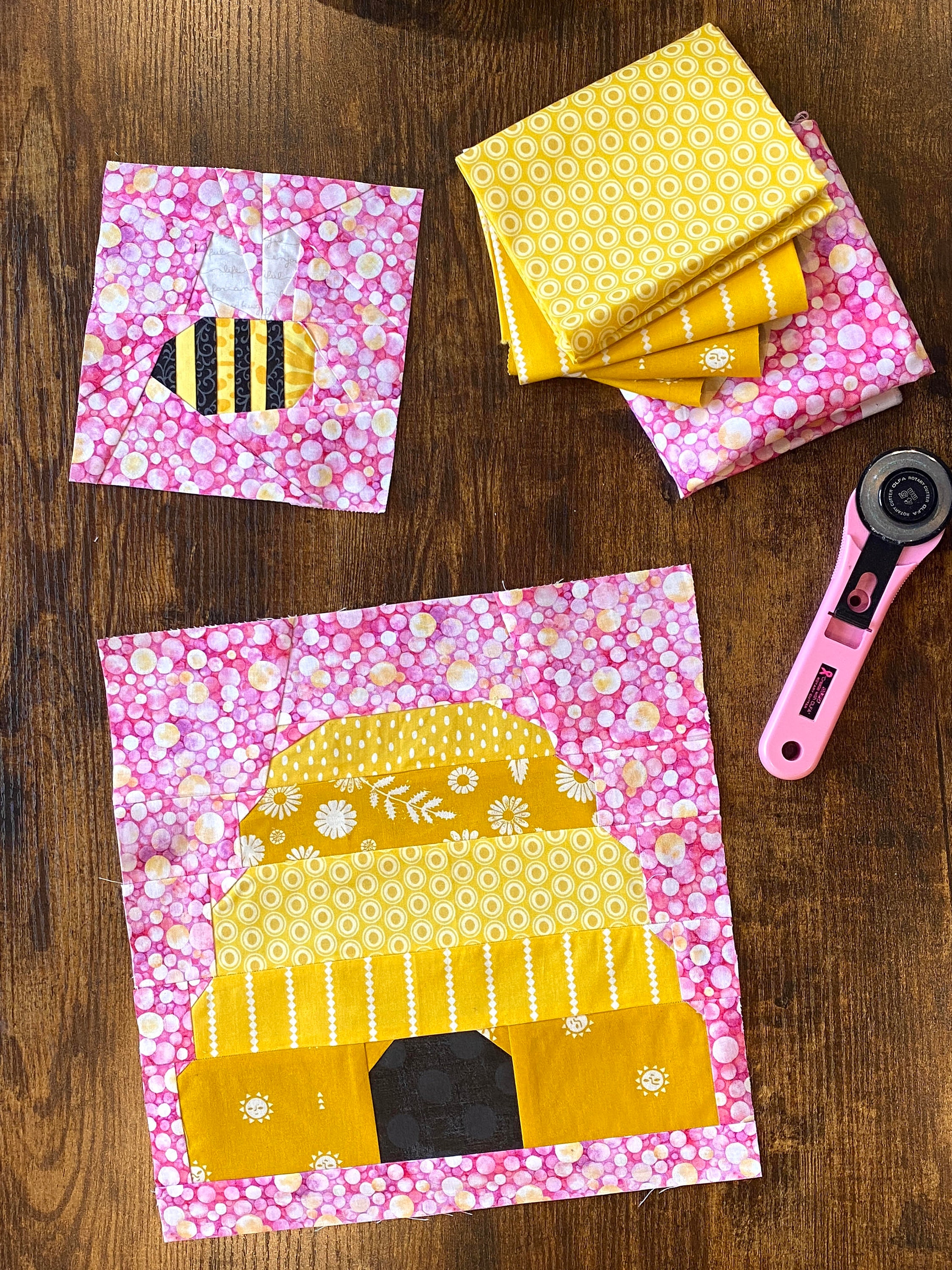 Beehive Paper Pieced Modern Quilt Pattern - Etsy
