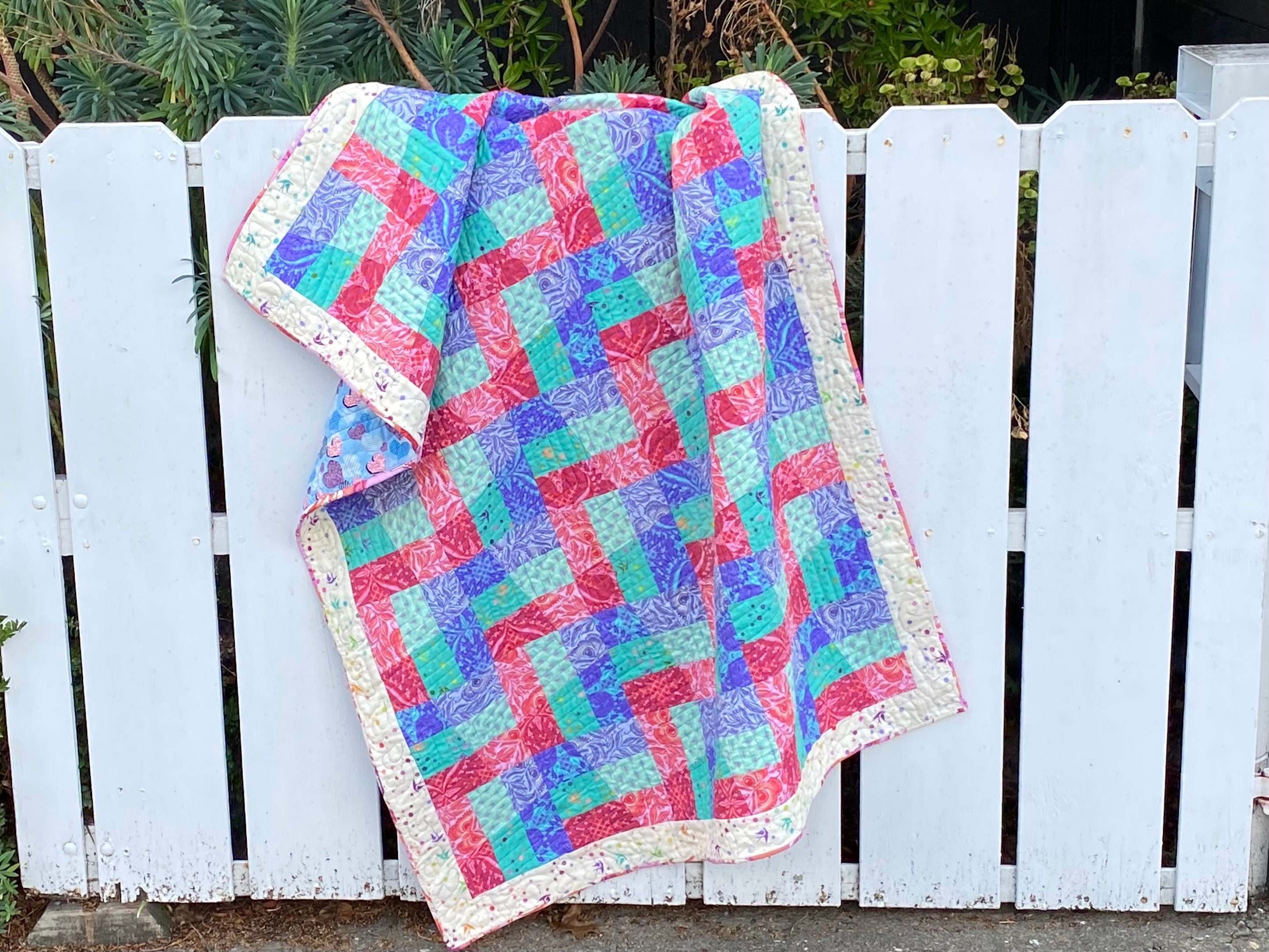 Busted Fence Quilt Pattern, A Modern Quilt Pattern to Make in a Weekend ...