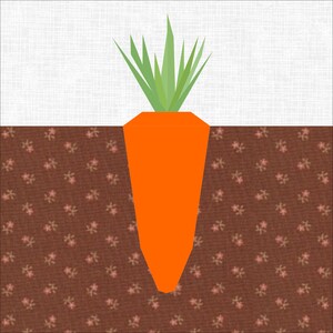 Carrot Quilt Block Pattern | Easy + Comprehensive Directions - Etsy ...