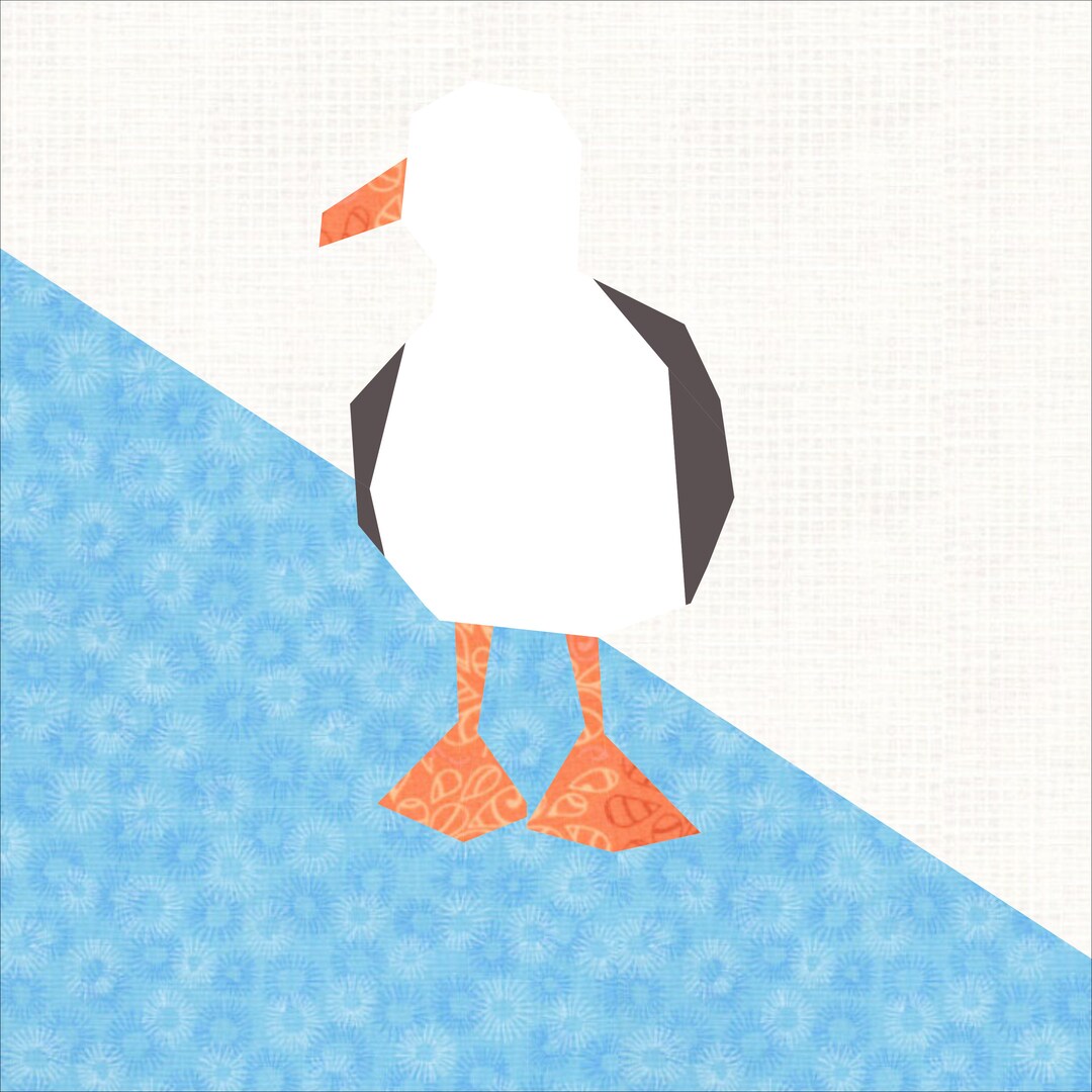 Seagull Quilt Block Pattern: Paper Pieced. Make a 9-inch or 12-inch ...