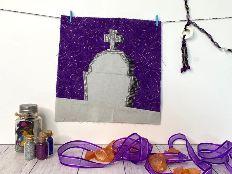 Halloween Quilt Block Patterns Pack - 5 Halloween Patchwork Quilt ...