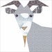 Goat 12 Inch Quilt Block, Foundation Paper Pieced Pattern With 2 ...