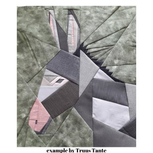 Dainty Donkey Quilt Pattern, A 12-inch Foundation Paper Pieced Pattern ...
