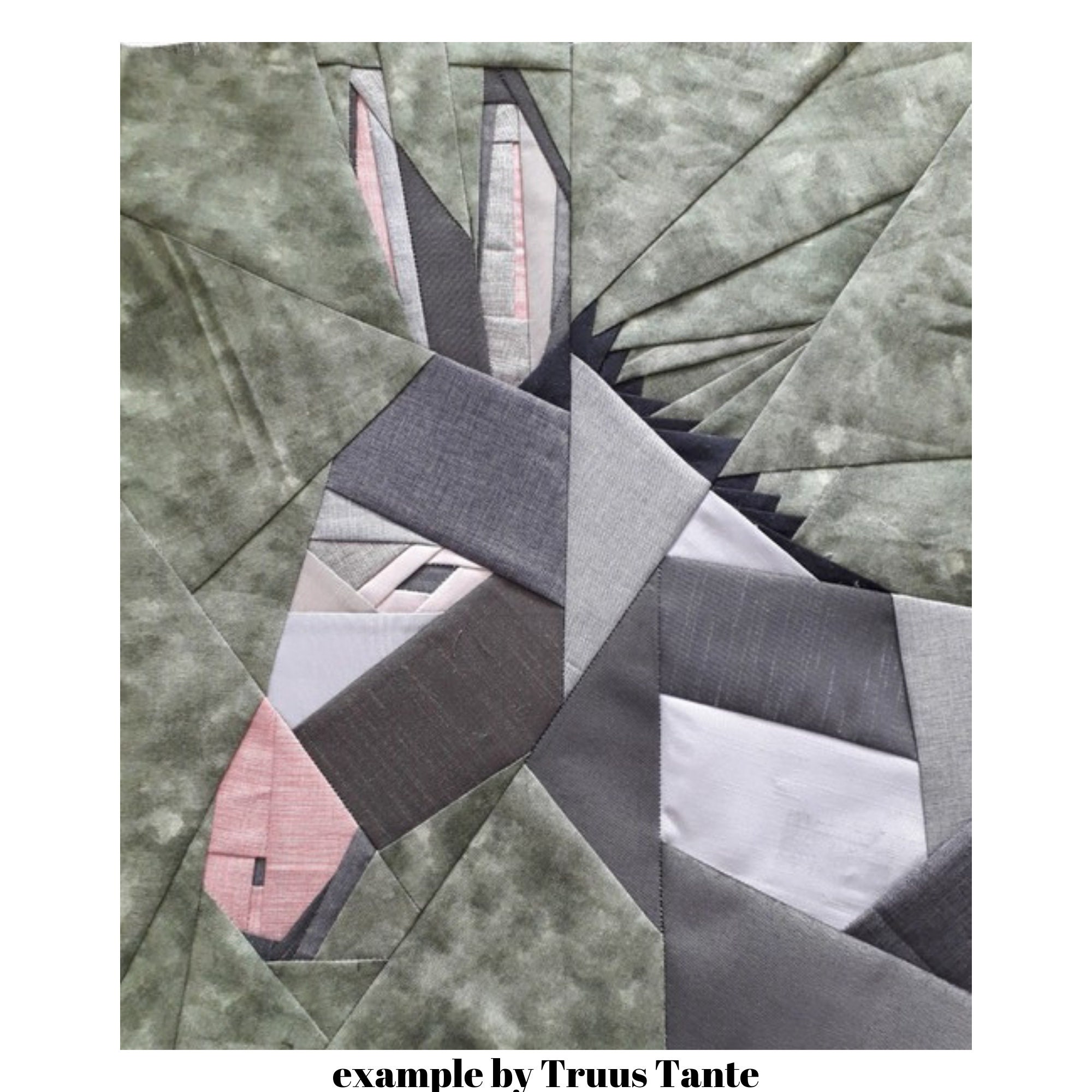 Dainty Donkey Quilt Pattern, A 12-inch Foundation Paper Pieced Pattern ...