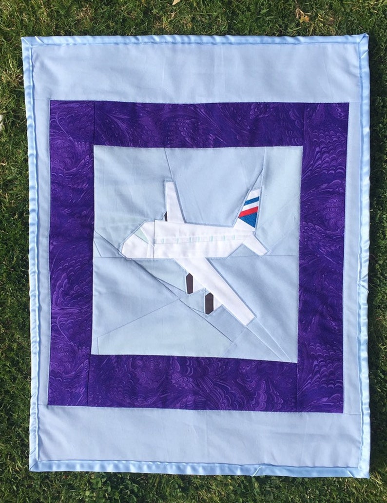 Airplane, 12 Inch Paper Piece Quilt Block Pattern. - Etsy