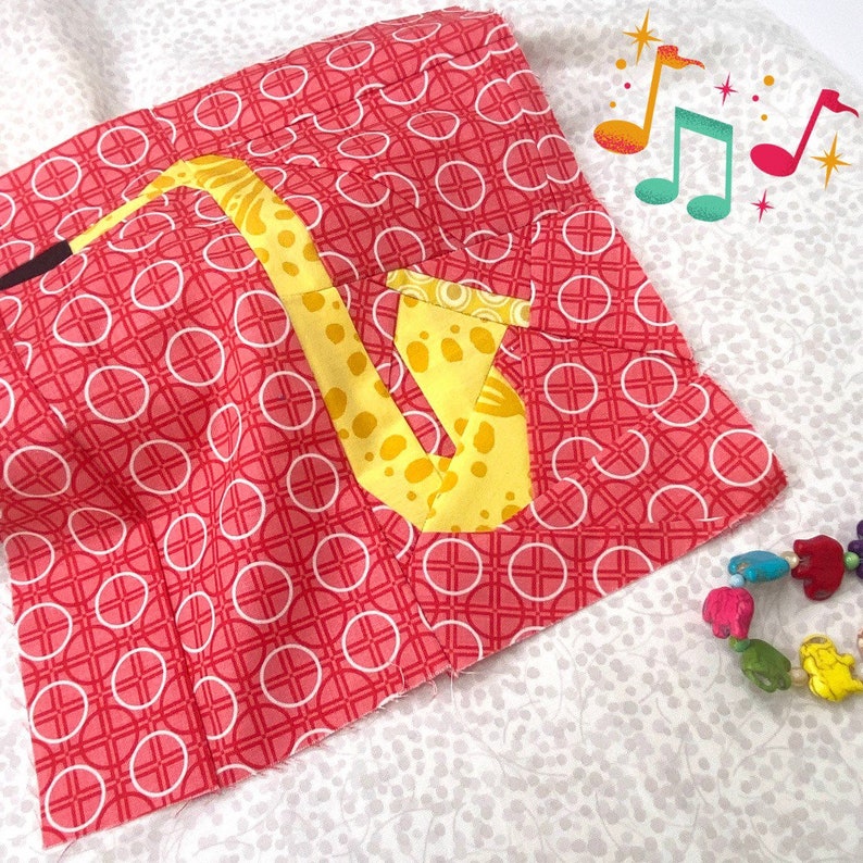 Saxophone Paper Pieced Musical Instrument Quilt Pattern - Etsy
