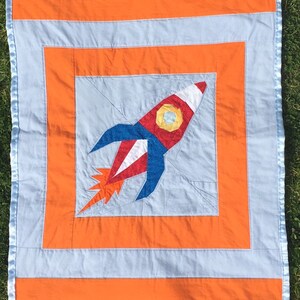 Rocket Ship Paper Piece Quilt Pattern. - Etsy
