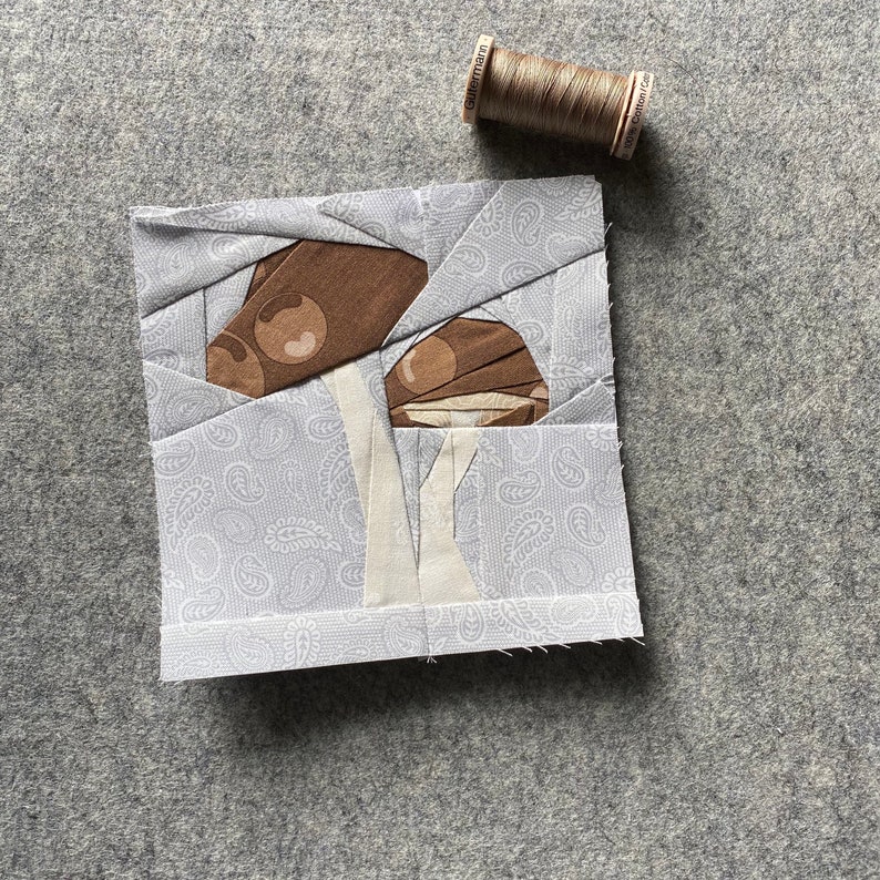 Mushroom Foundation Paper Pieced Pattern by Kohatu Patterns - Etsy Canada