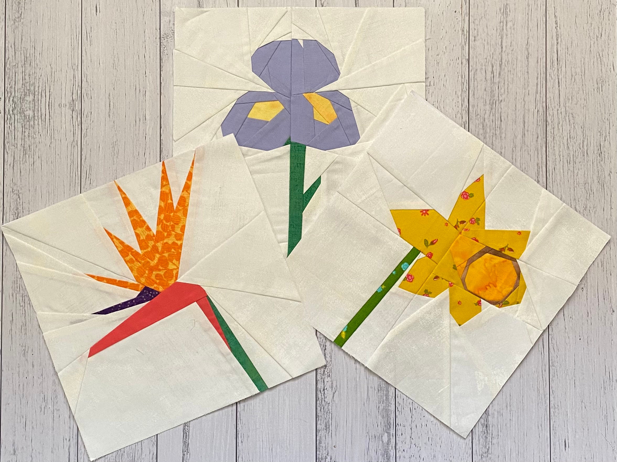 Spring Fling Quilt Pattern: 6 Paper Pieced Quilt Blocks. - Etsy
