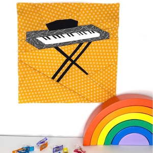 Keyboard Piano Musical Quilt Block Pattern - Etsy