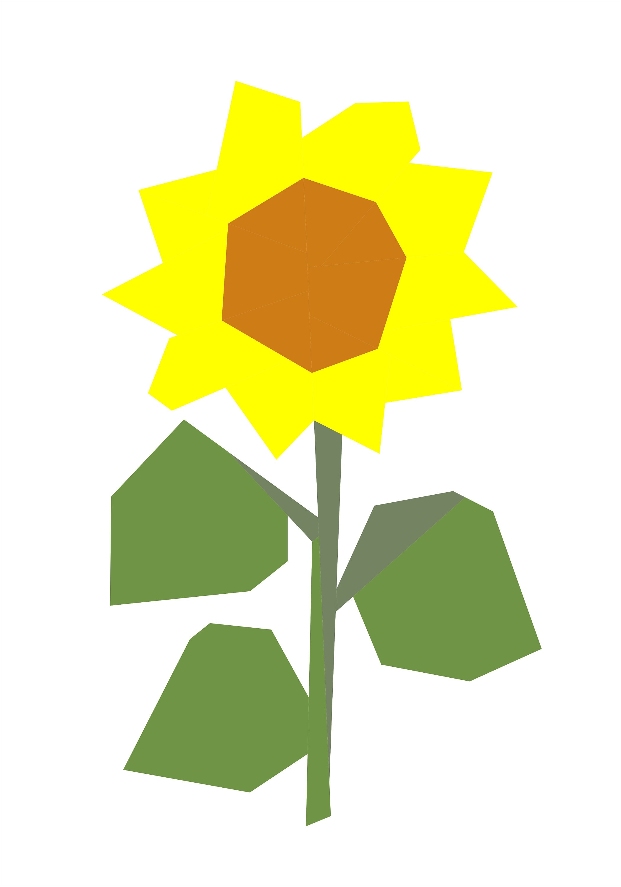 Sunflower Paper Pieced Quilt Block Pattern 2 Sizes | Etsy