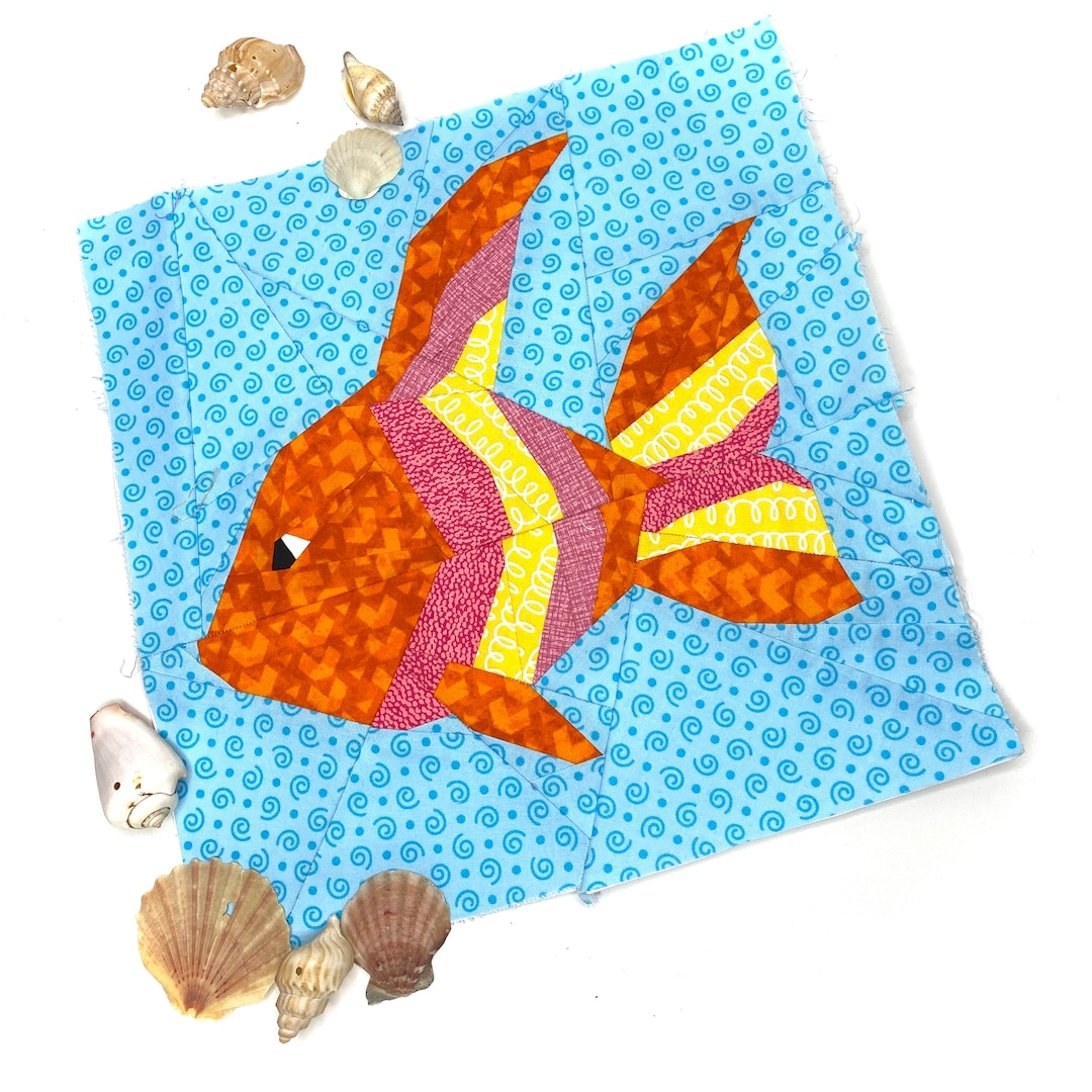 Angel Fish Paper Pieced Quilt Pattern - Etsy