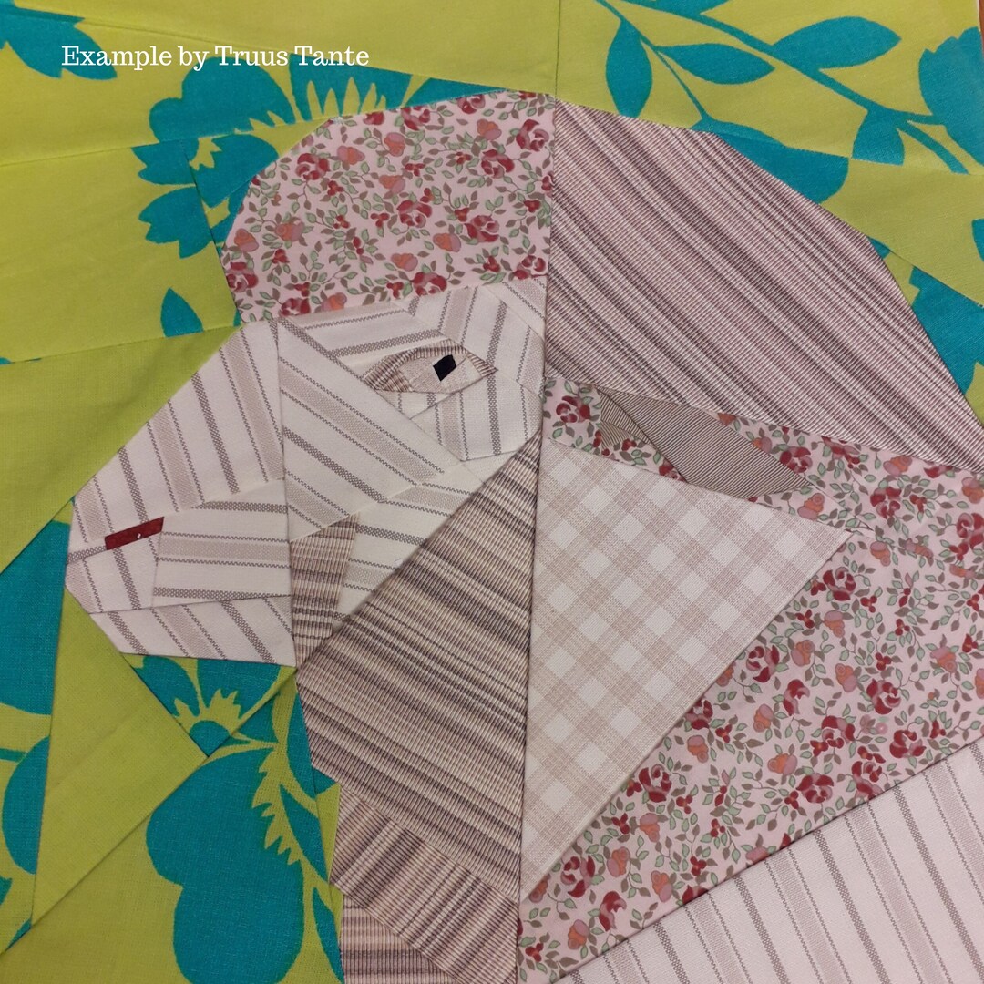 Sheep Foundation Paper Pieced Quilt Pattern, A 12 Inch Quilt Block ...