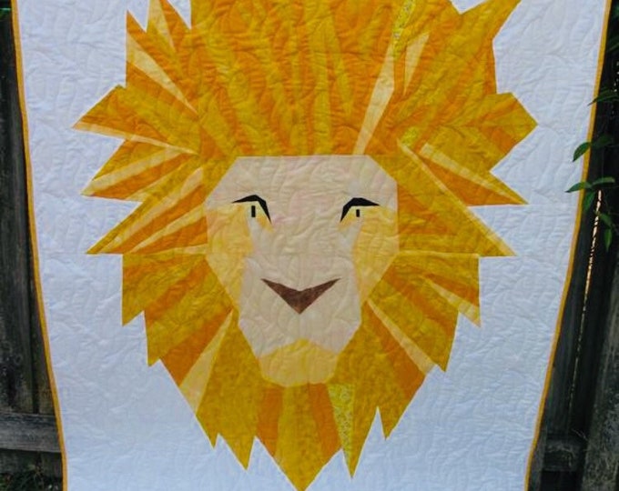 Lion Quilt Pattern / PDF Pattern / Foundation Paper Piecing / FPP ...