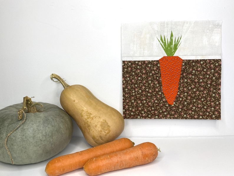 Carrot Quilt Block Pattern | Easy + Comprehensive Directions - Etsy ...