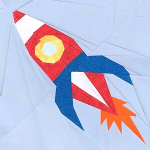 Rocket Ship Paper Piece Quilt Pattern. - Etsy