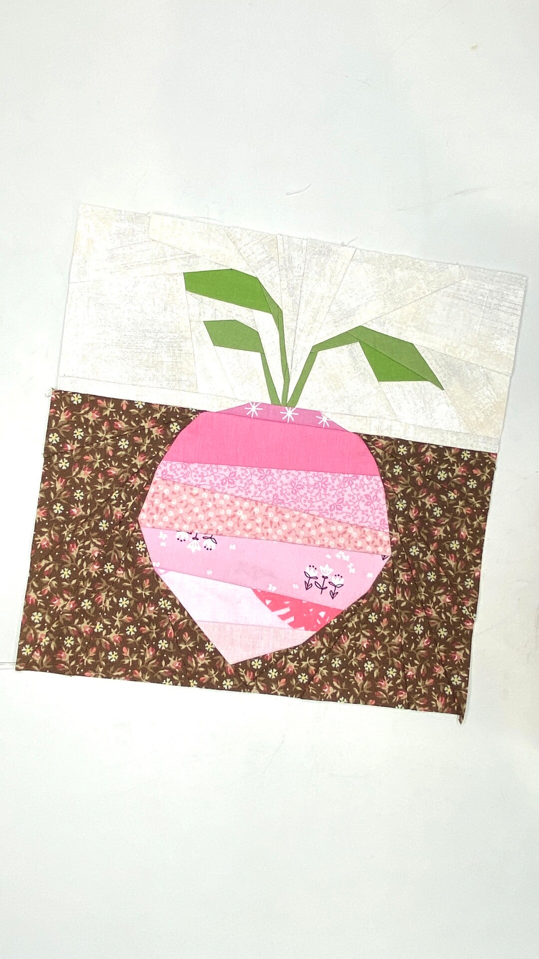 Turnip Paper Pieced Mini Quilt Pattern. - Etsy