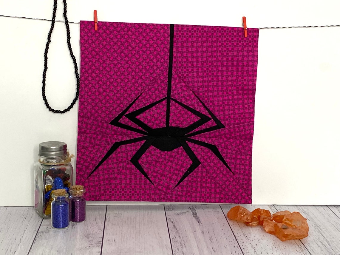 Halloween Quilt Block Patterns Pack 5 Halloween Patchwork - Etsy