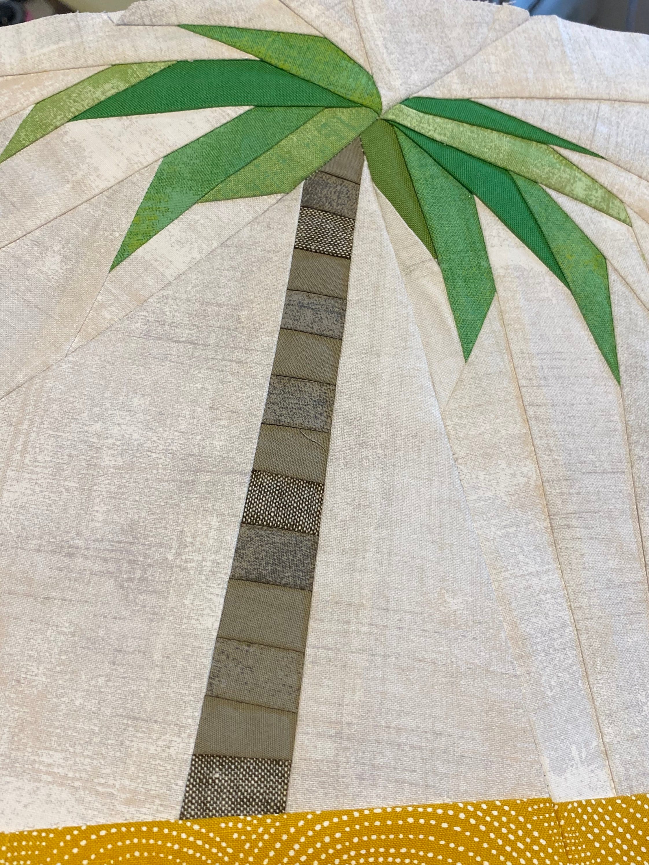 Palm Tree Quilt Pattern and BONUS Paper Pieced Surfboard Pattern! - Etsy
