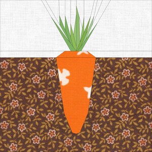 Carrot Quilt Block Pattern | Easy + Comprehensive Directions - Etsy ...