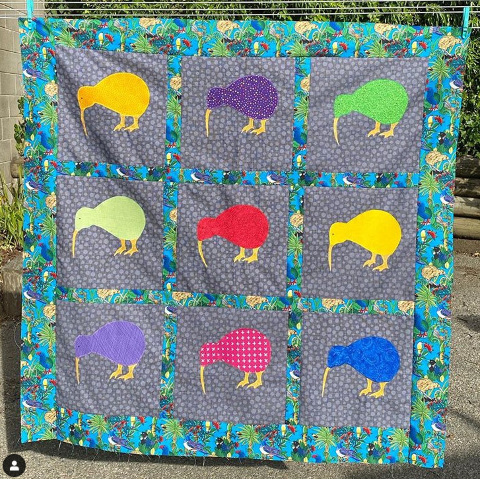 Kiwi Bird New Zealand Applique Mini Quilt Pattern - Etsy