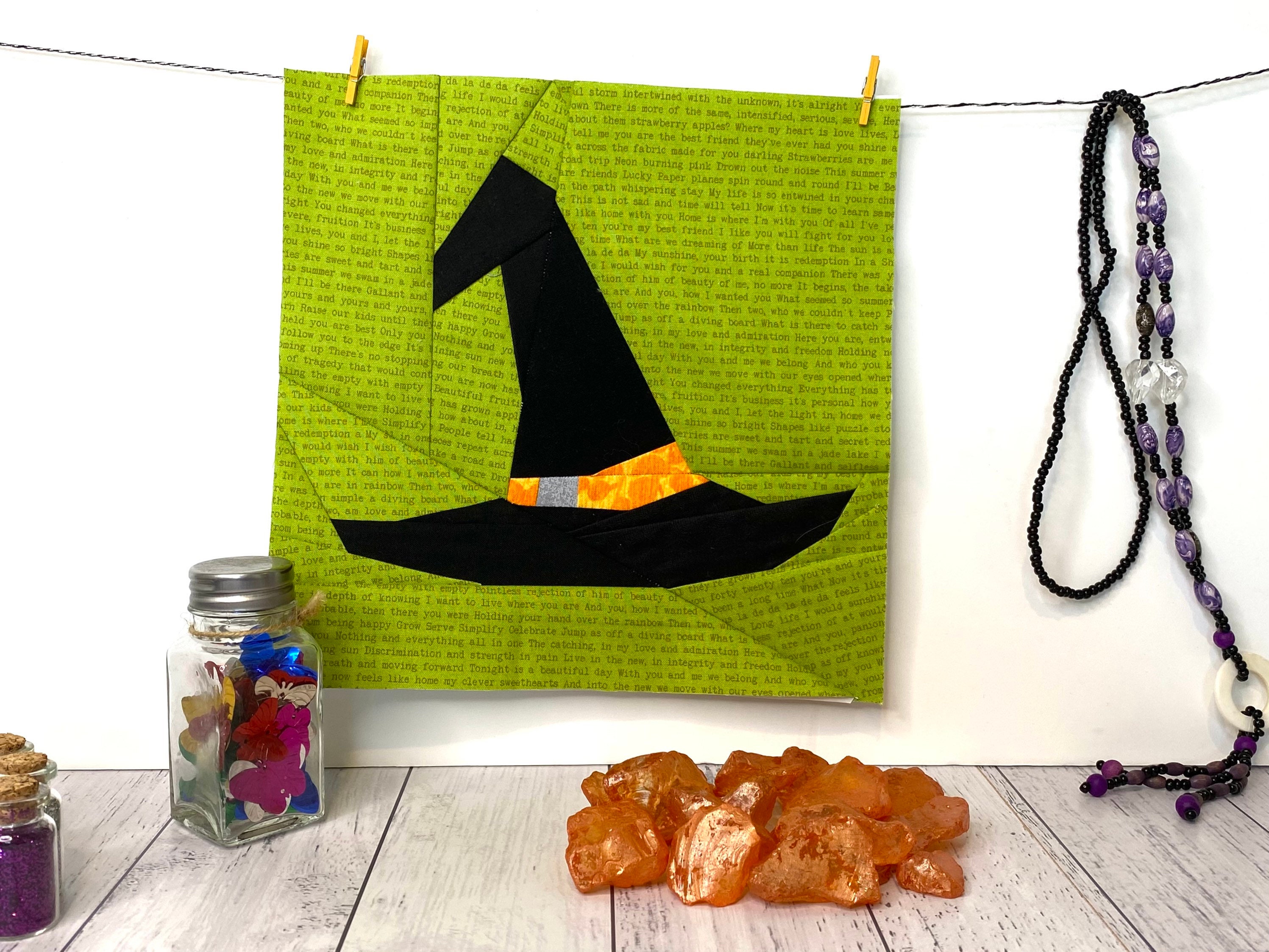 Halloween Quilt Block Patterns Pack 5 Halloween Patchwork - Etsy