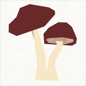 Mushroom Foundation Paper Pieced Pattern by Kohatu Patterns - Etsy