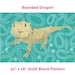 Bearded Dragon Quilt Block Pattern - Etsy