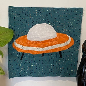 Flying Saucer UFO Quilt Block Pattern - Etsy