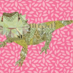 Bearded Dragon Quilt Block Pattern - Etsy