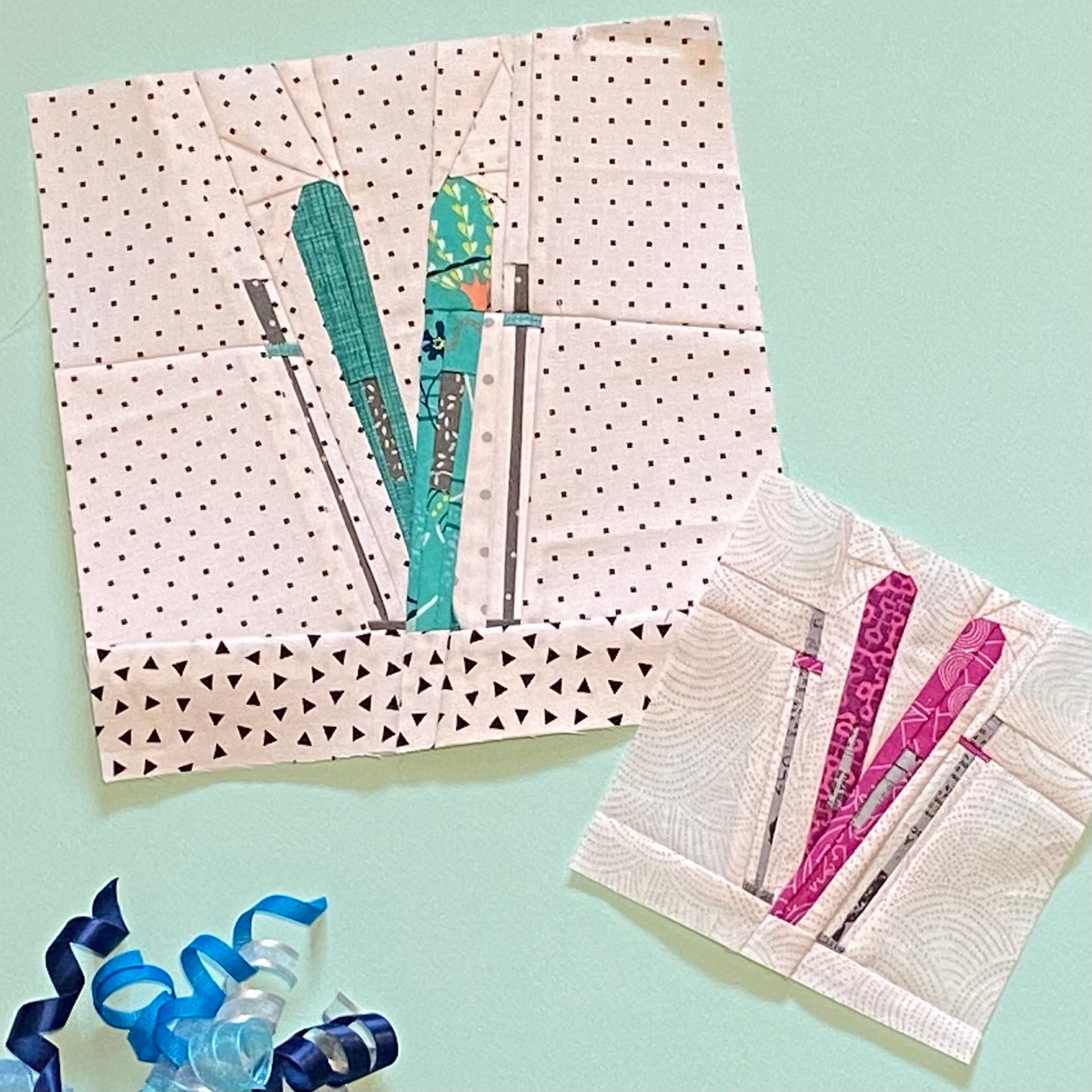 Ski Quilt Block Pattern: Paper Pieced 3 Sizes - Etsy