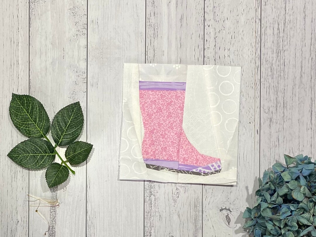 Gumboot Paper Piece Quilt Block Pattern - Etsy