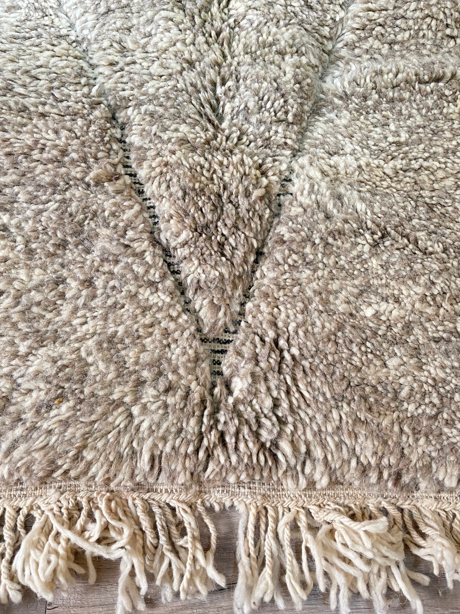 Tapis berbère Beni Ouarain beige écru | Etsy