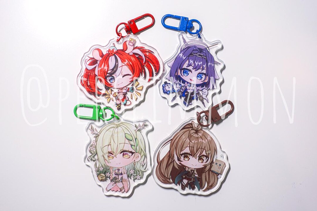 Vtuber Hololive Council Vtuber Keychain/charm - Etsy